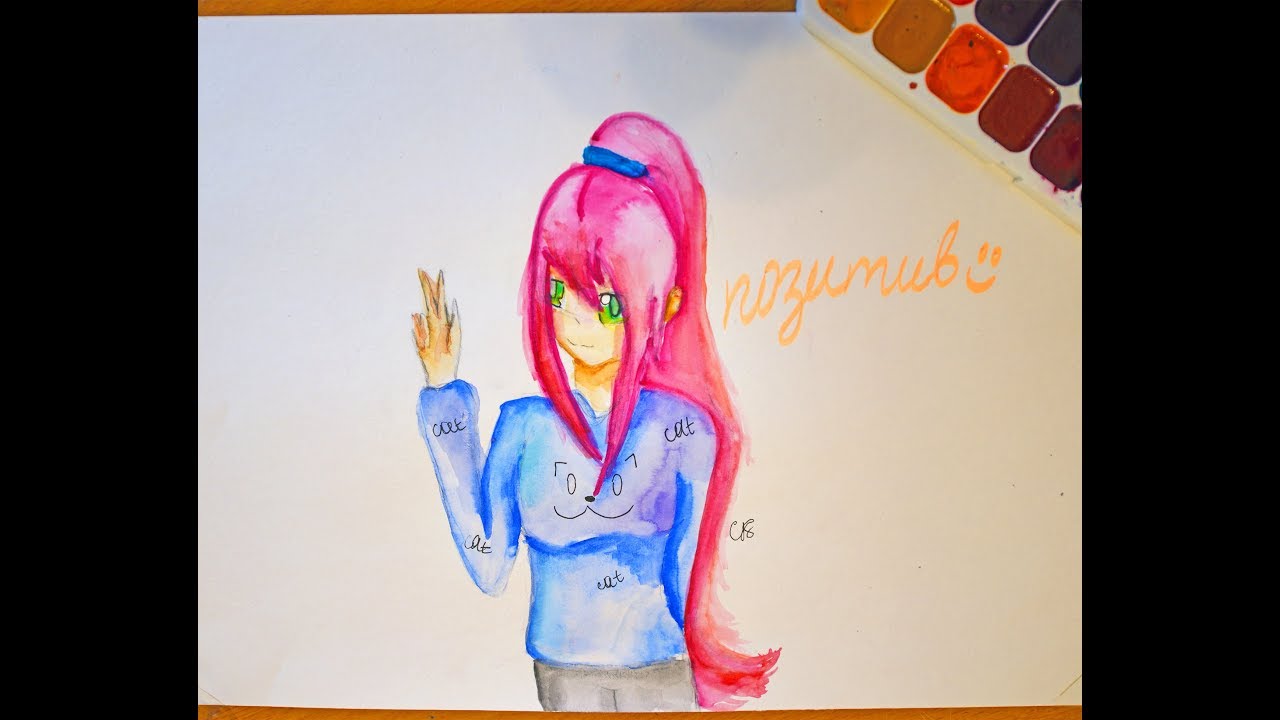 How to draw anime in color - YouTube