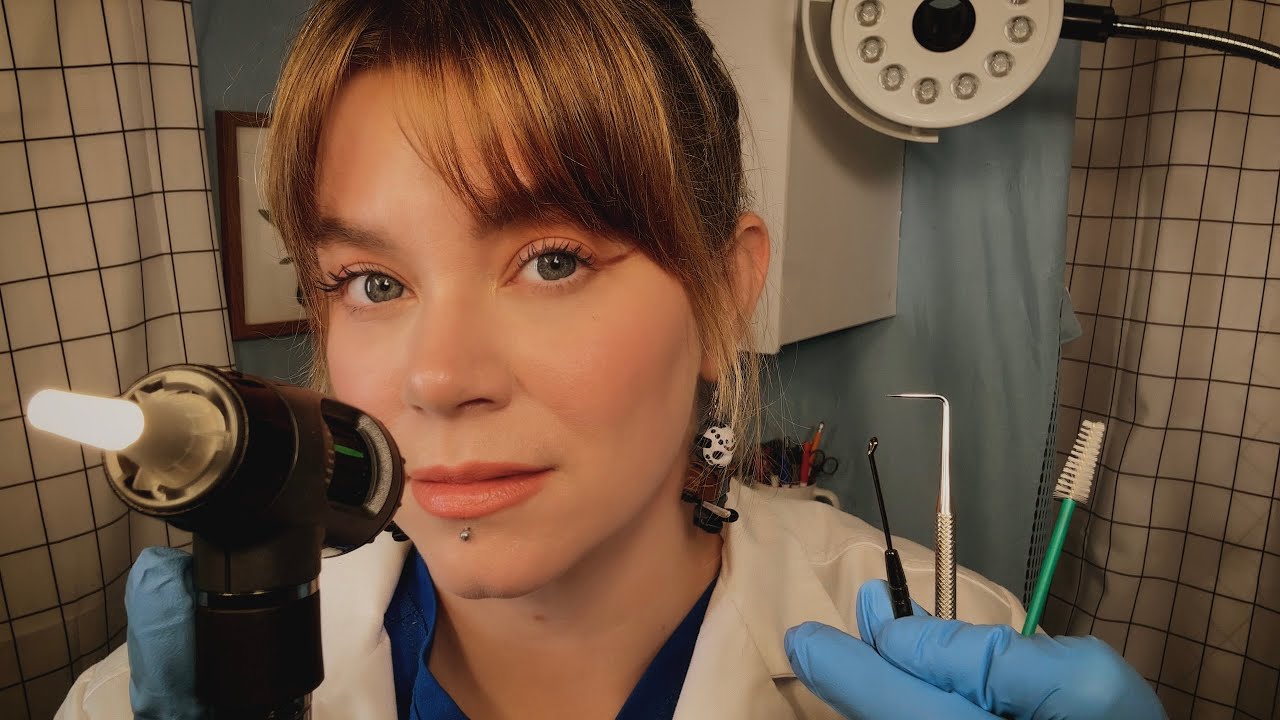 ASMR Your Ears are Clogged! | Ear Exam, Ear Cleaning, Hearing Tests (No ...