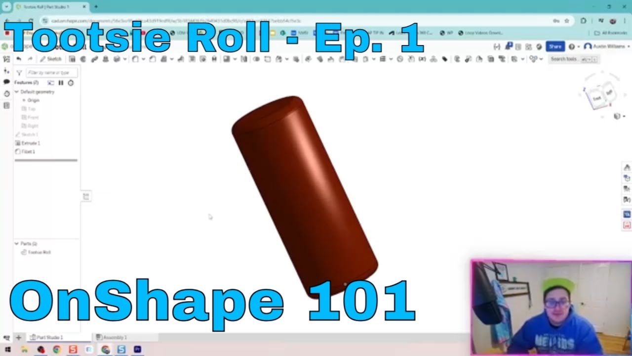 Tootsie Roll | OnShape 101 | Ep. 1 - YouTube