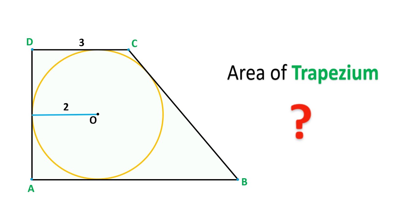 Find Area of Trapezium ABCD. A challenging High School Geometry Problem ...
