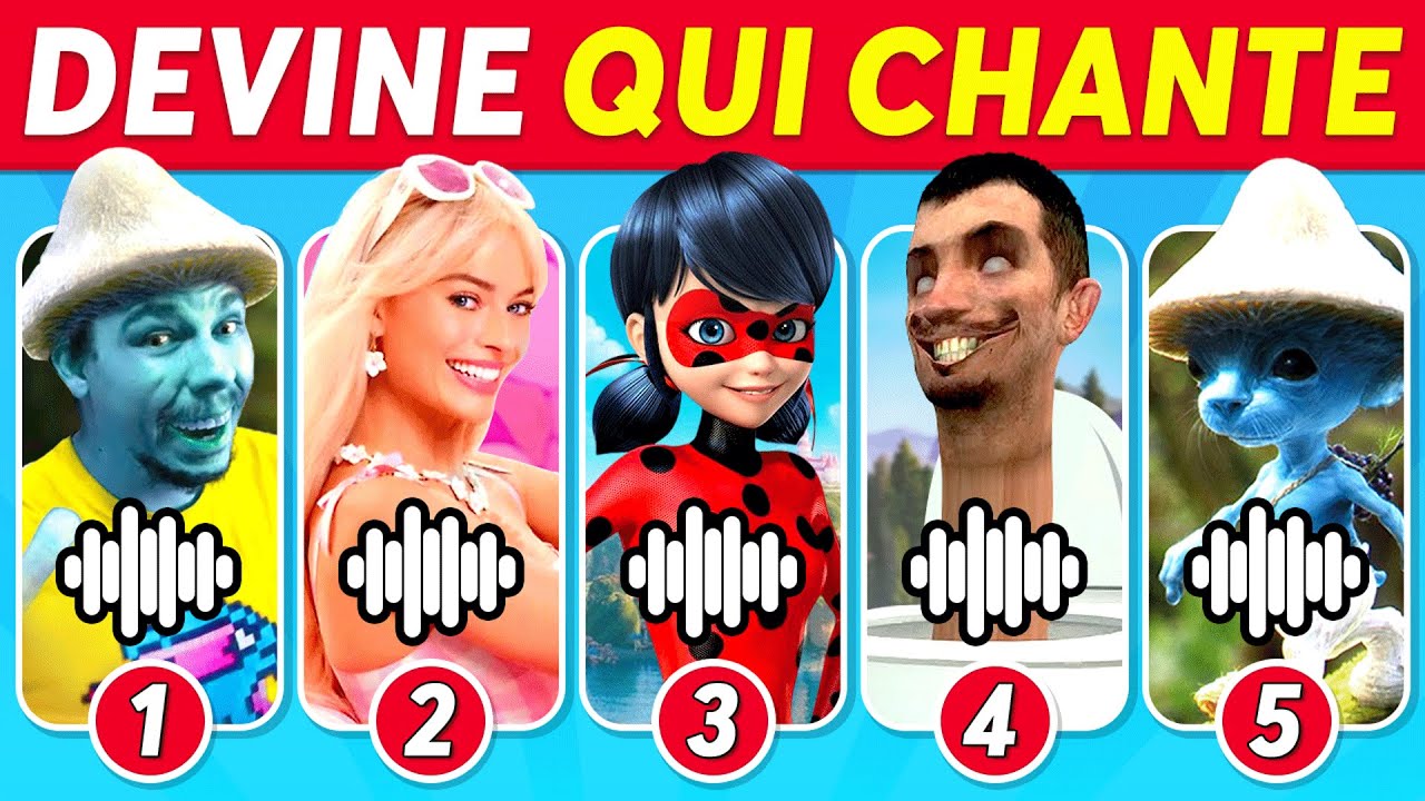 Devine qui CHANTE...! MrBeast Smurf Cat, Barbie, Ladybug, Smurf Cat ...