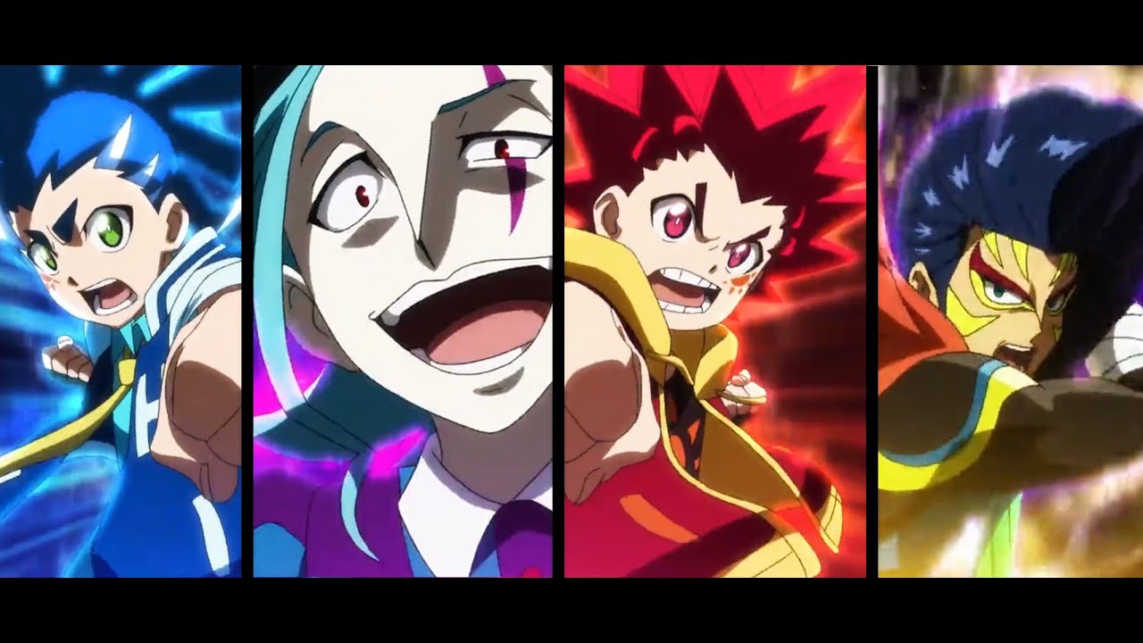 Beyblade Burst Hikaru & Hyuga VS Arthur & Joe . ENG-DUB - YouTube