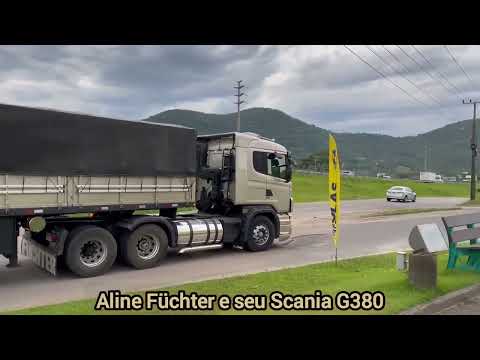 Aline Füchter e seu Scania G380!!