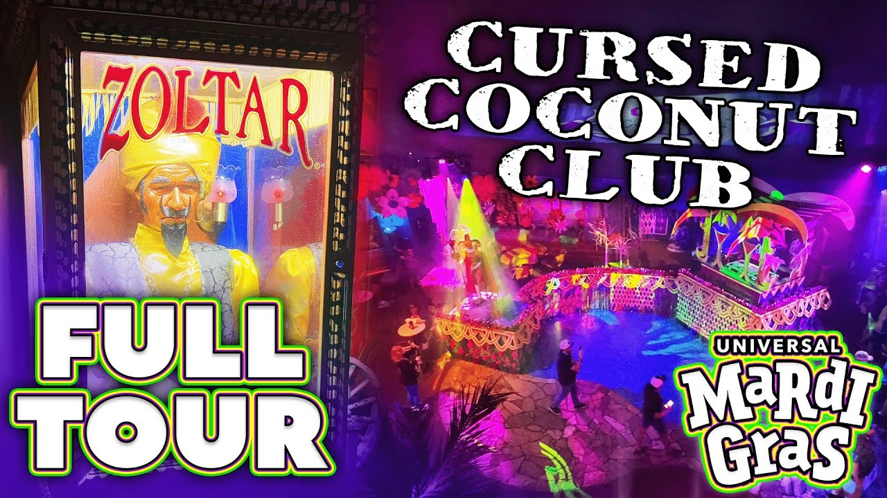 Full Tour of Cursed Coconut Club - Mardi Gras 2025 at Universal ...