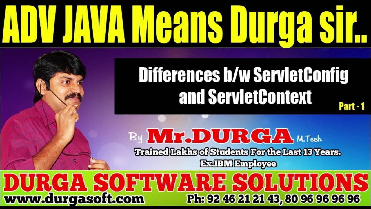 ADV JAVA || Differences between ServletConfig and ServletContext Part ...