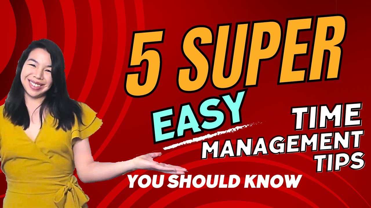 5 Super Easy Time Management Tips(you should know!) - YouTube