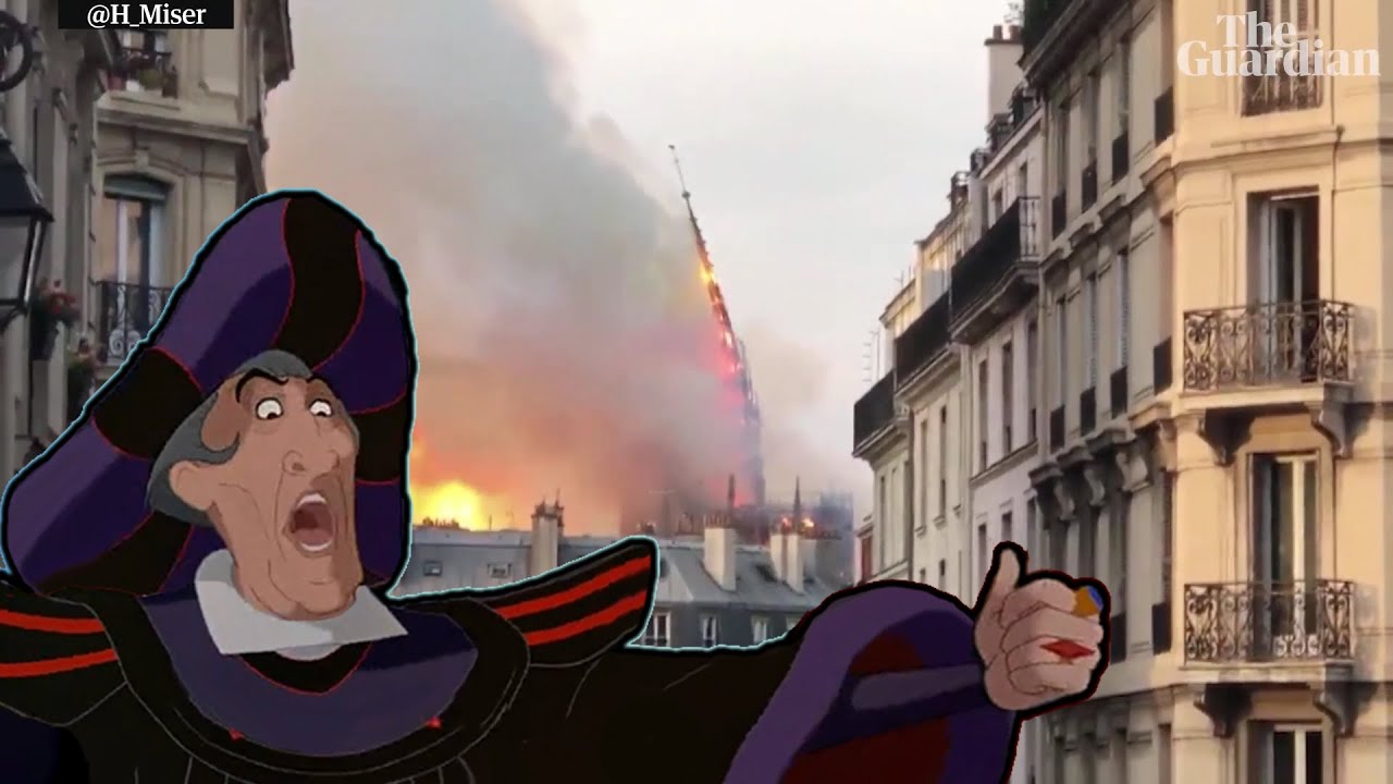 Hellfire But With Notre Dame Cathedral Engulfed In Flames - YouTube