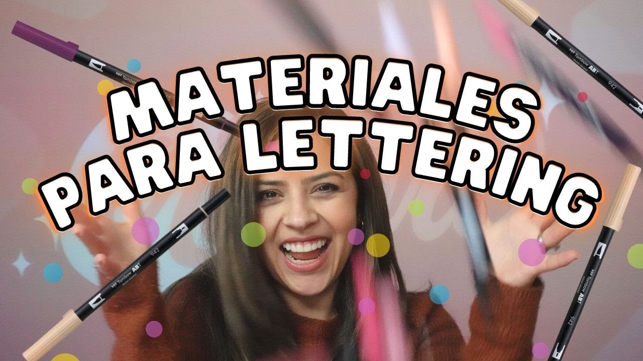 3 PLUMONES y materiales para LETTERING y CALIGRAFÍA - YouTube