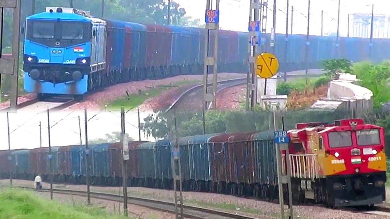 Curving Freight Trains Actions | BOXN, Containers, BCN & BRN Flat ...
