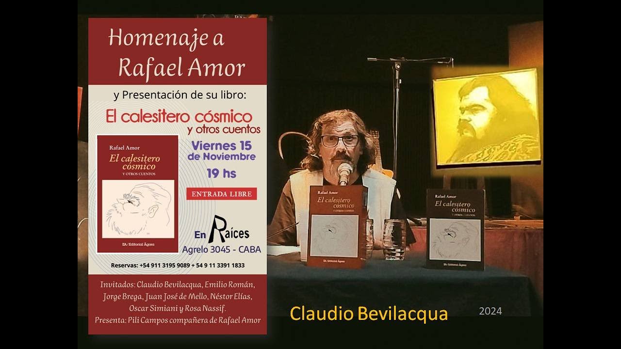 15/11/2024 Intervención de Claudio Bevilacqua en el homenaje a 𝑹𝒂𝒇𝒂𝒆𝒍 ...