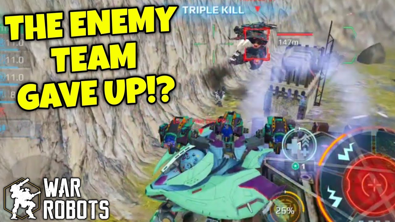 THE ENEMY TEAM GAVE UP!? War Robots Stream Highlights! - YouTube