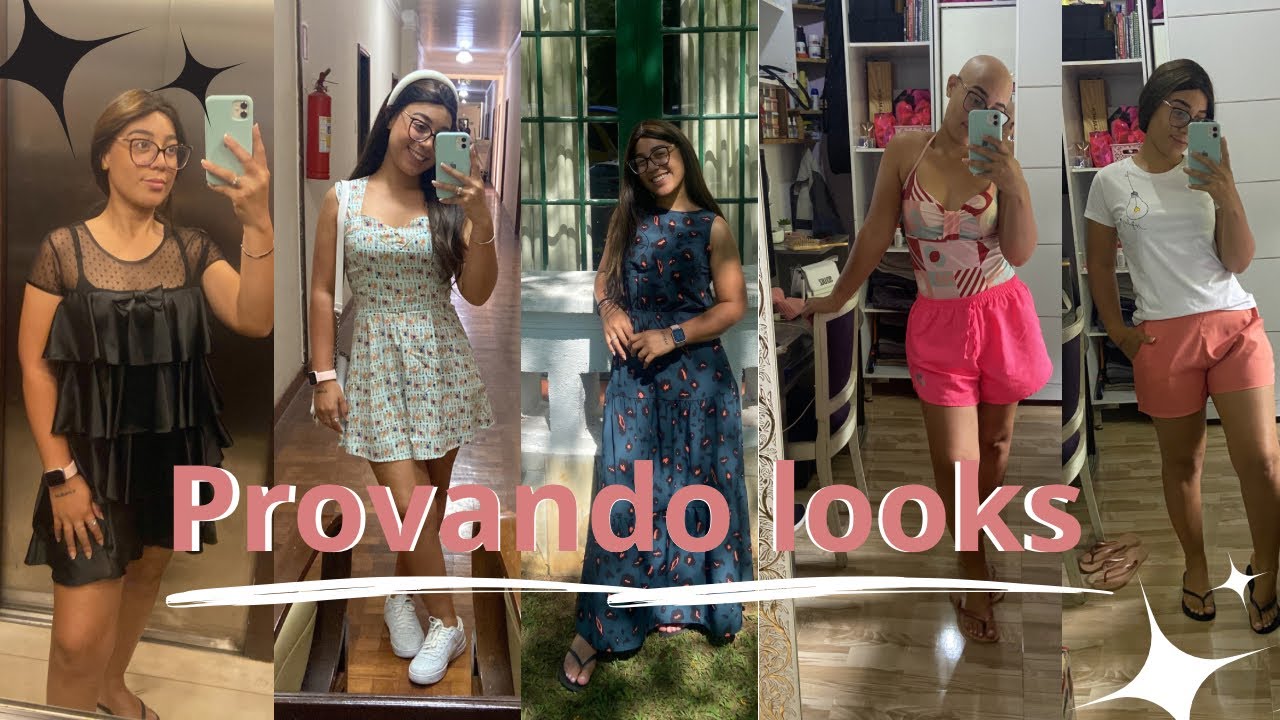 PROVANDO LOOKS/ e FAZENDO MALAS PARA IR VIAJAR 🧳🛄#viajar #provador ...