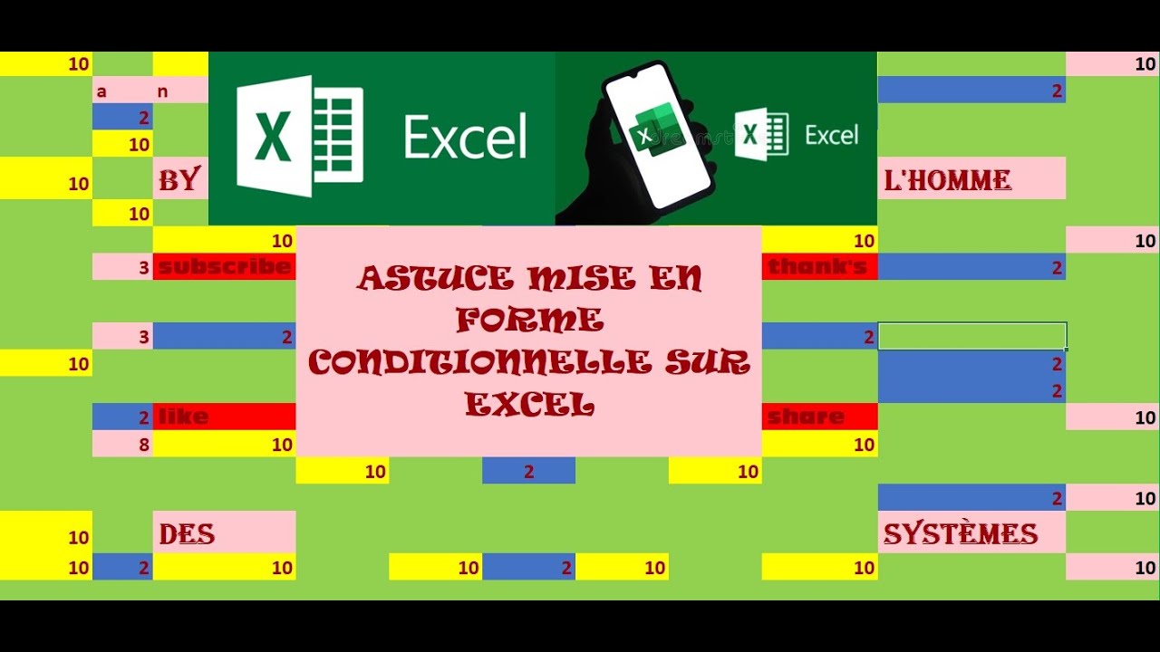 Mise en forme conditionnelle sur Excel - YouTube