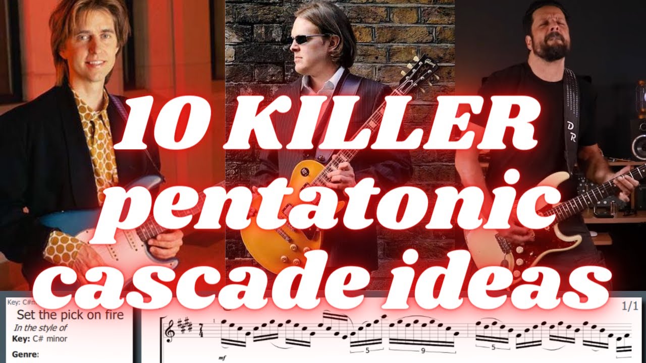 10 KILLER Pentatonic cascade ideas (Joe Bonamassa, Eric Johnson ...