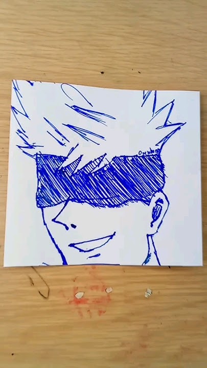 Gojo pen art - YouTube