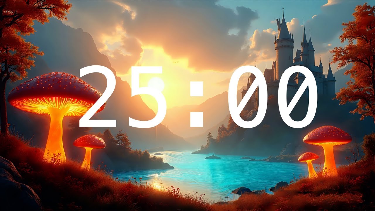 25 Minute Timer | Relaxing Music | Autumn Castle Fantastical World 🏰 ...