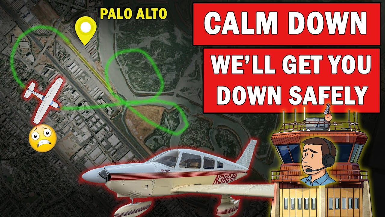 Controller GUIDES PILOT to Land Safely in Busy Airspace! - YouTube