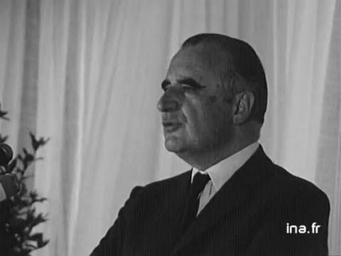Cahors, Lot : Discours de Monsieur Pompidou - YouTube