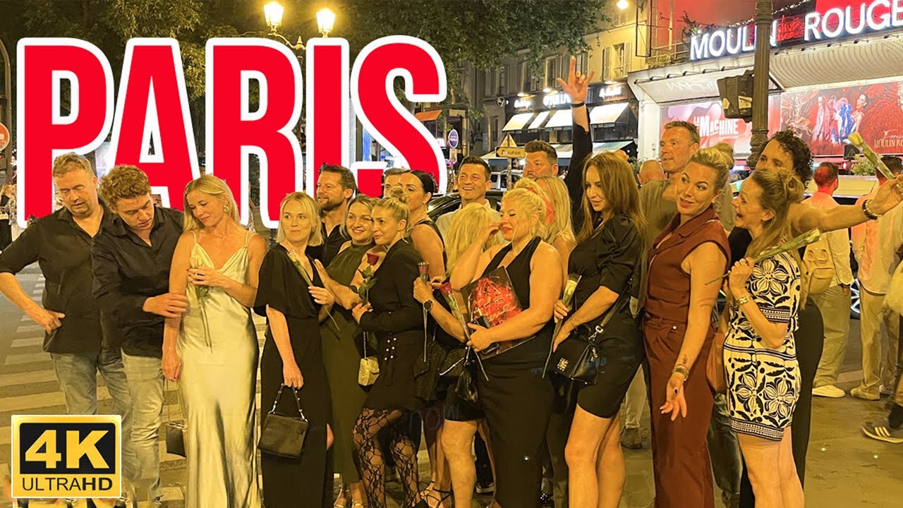 Paris France 🇫🇷| Moulin Rouge at Night🌙 10PM Walk |13 June 2025 | Warm ...