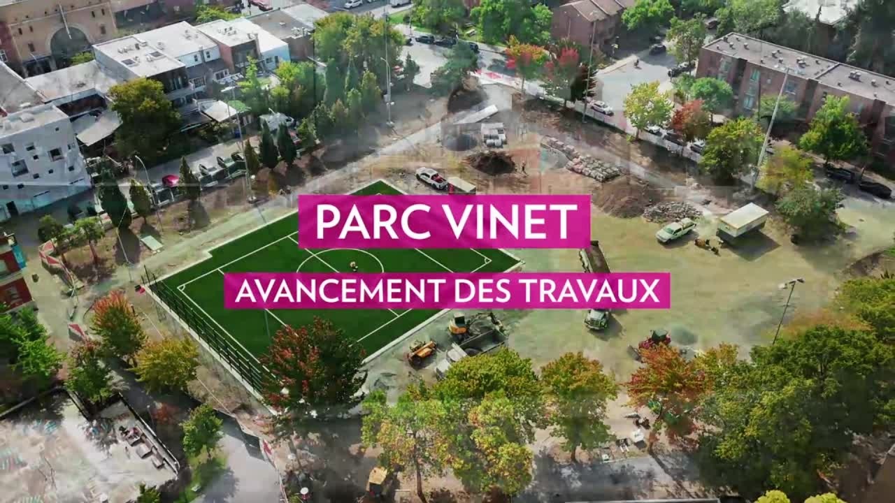 Parc Vinet - avancement des travaux - YouTube
