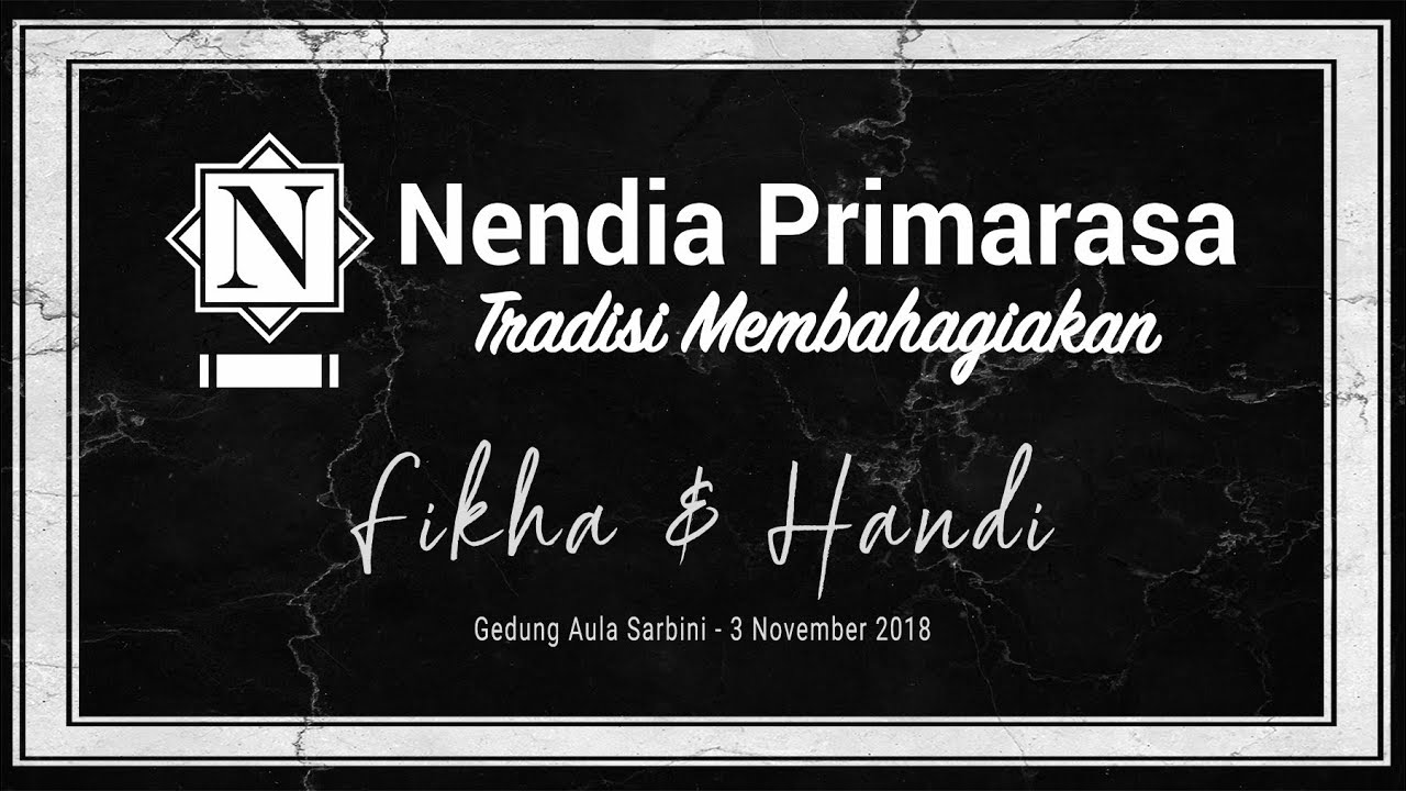 Pernikahan Fikha & Handi di Gedung Aula Sarbini | Nendia Primarasa ...