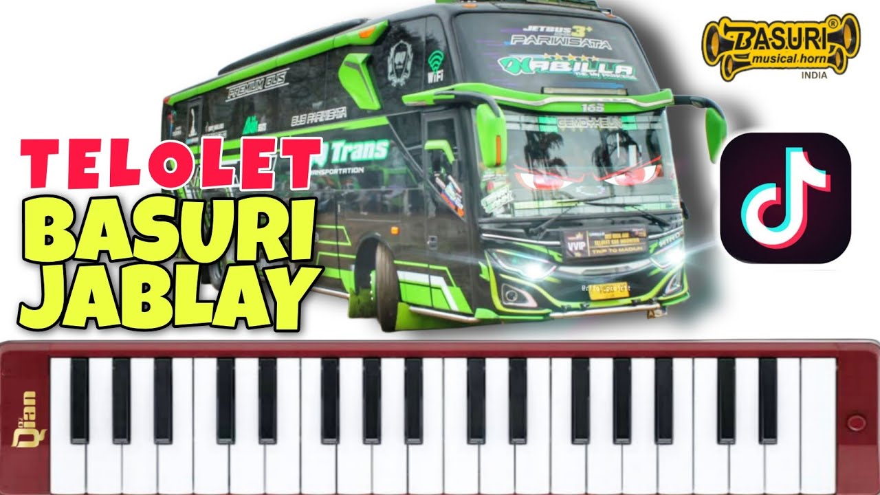 TELOLET REMIX BASURI ISABELLA | BUS NABILLA QQ TRANS | TUTORIAL PIANIKA ...
