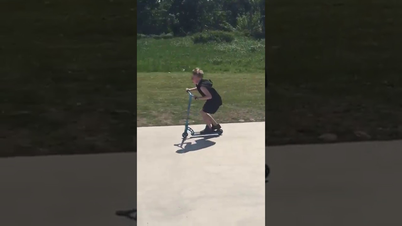 At the stunt park - YouTube