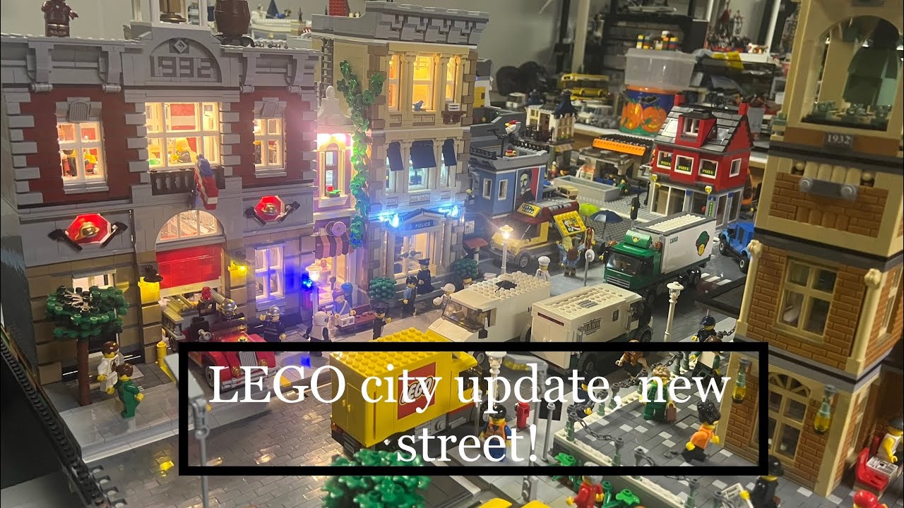 LEGO city street and new building plans! - YouTube