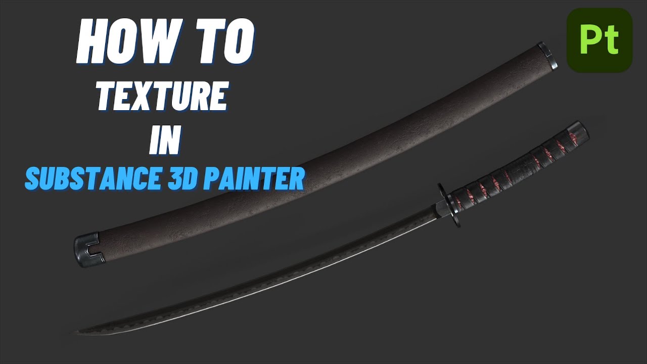 How to Texture in Substance 3d Painter |Tanjiro's Nichirin Blade |Demon Slayer(Kimetsu no Yaiba ...