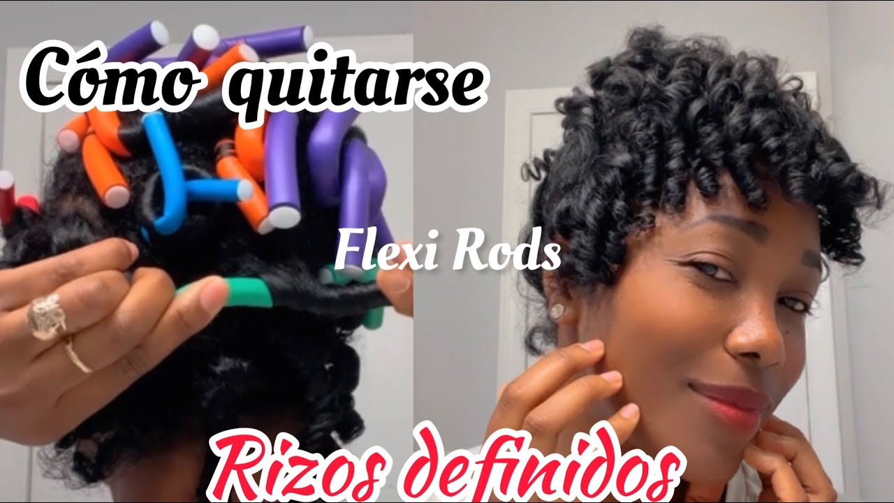 Cómo quitarse los flexi rods sin perder el rizo//RESULTADO/RIZOS DEFINIDOS. Rizos en CABELLO ...