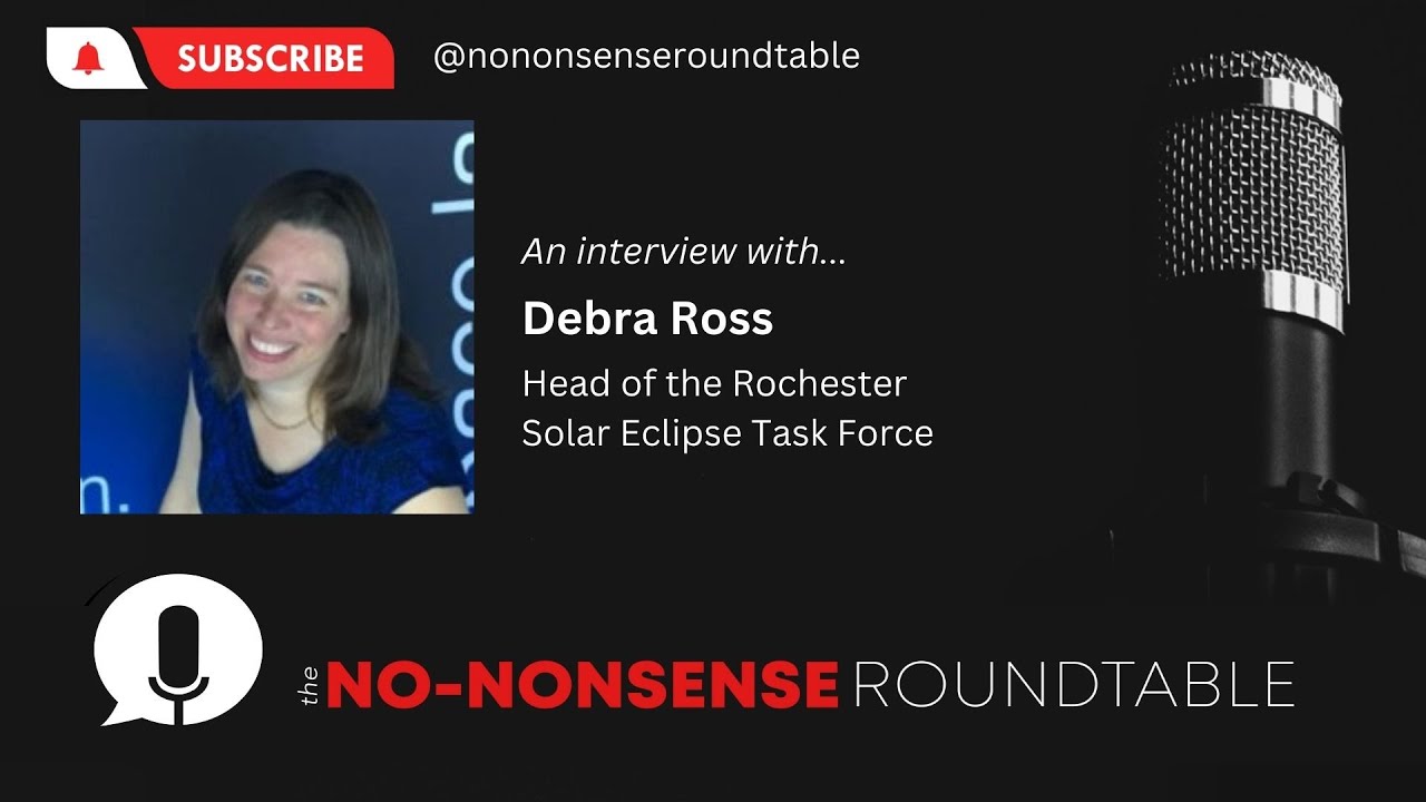 Total Solar Eclipse Rochester 2024, wit Debra Ross, Head of the Rochester Solar Eclipse Task ...