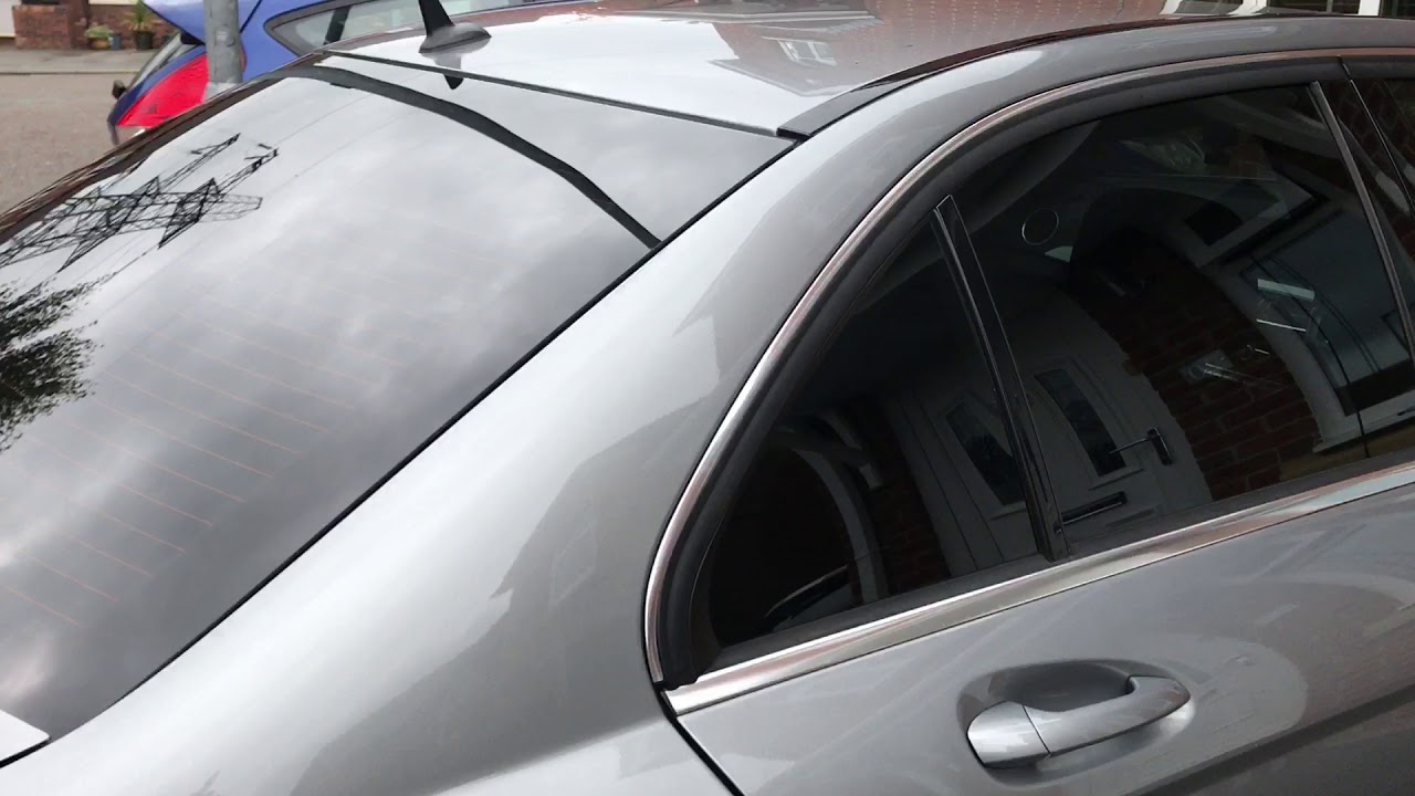 Mercedes c Class 20% window tint, Exclusive Tinting. - YouTube