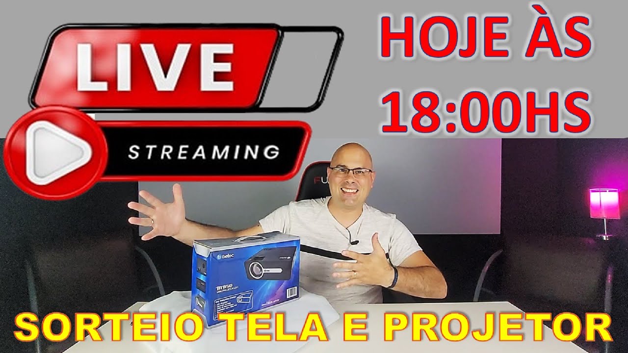 PARTICIPE DA LIVE E VOCÊ PODE GANHAR UM PROJETOR BETEC MAIS UMA TELA POLI MAPPING! LEIA A ...