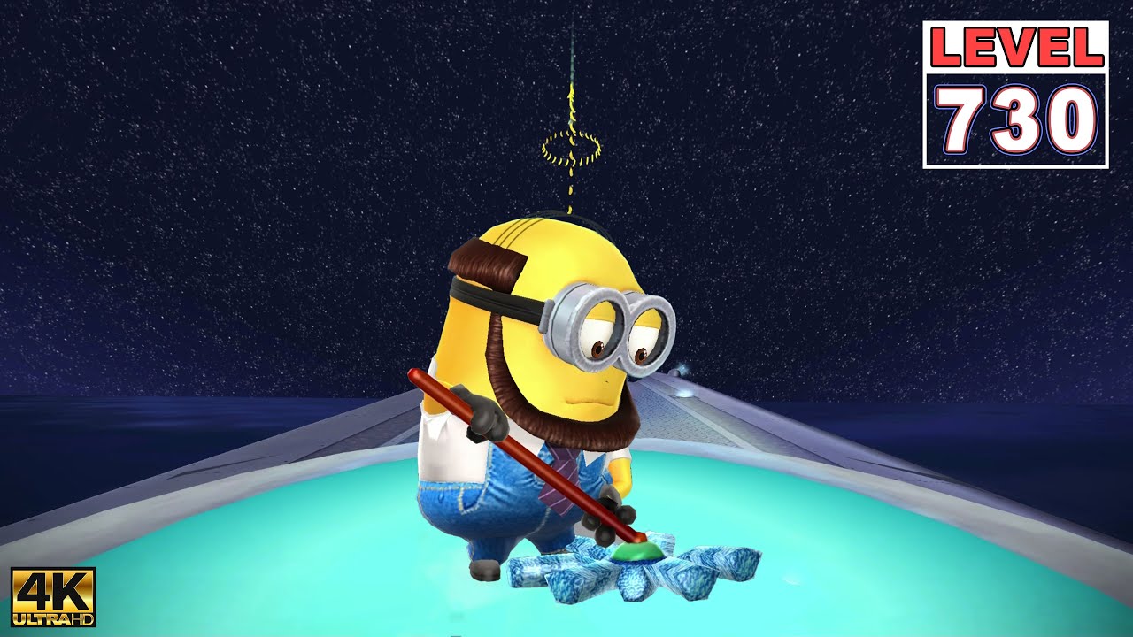 Minion Rush LEVEL 730 - Grandpa Minion visit a secret area 8times at ...