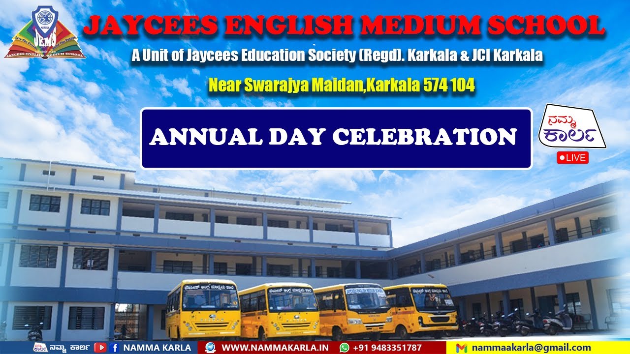 JAYCEES ENGLISH MEDIUM SCHOOL KARKALA | NAMMA KARLA LIVE | KARKALA - YouTube