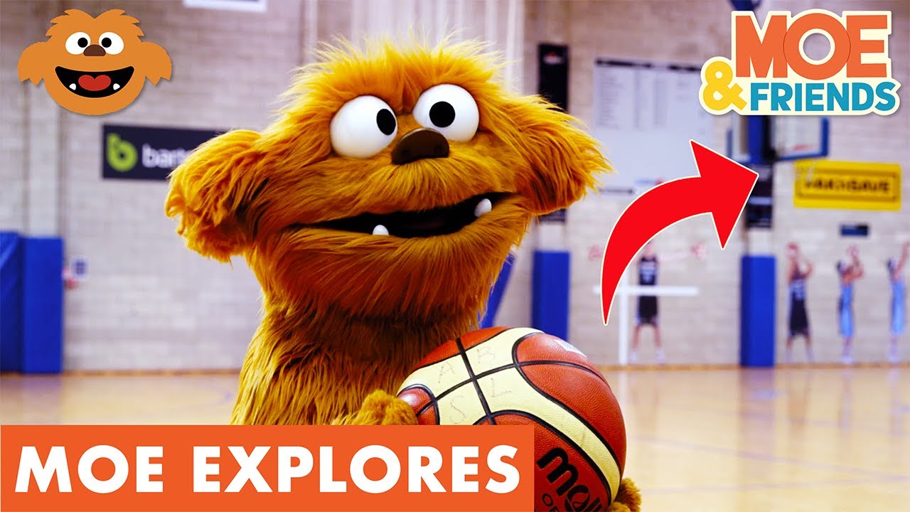 Moe Explores Basketball | Moe Learns How To Shoot Hoops | #MoeExplores ...