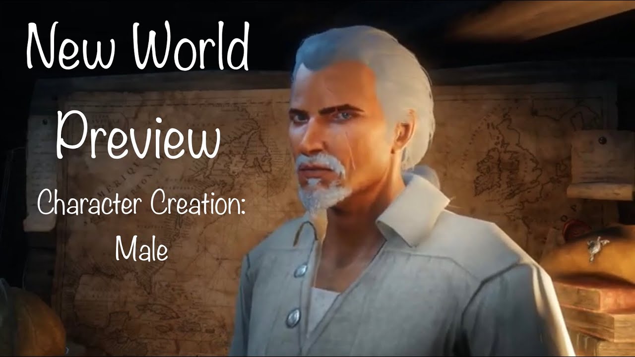 New World Preview Character Creation: Male - YouTube