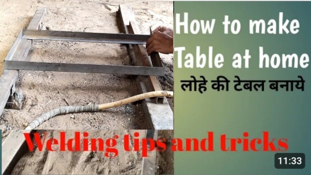 How to make iron table / Outfeed table / Woodworking DIY / lohe ki ...