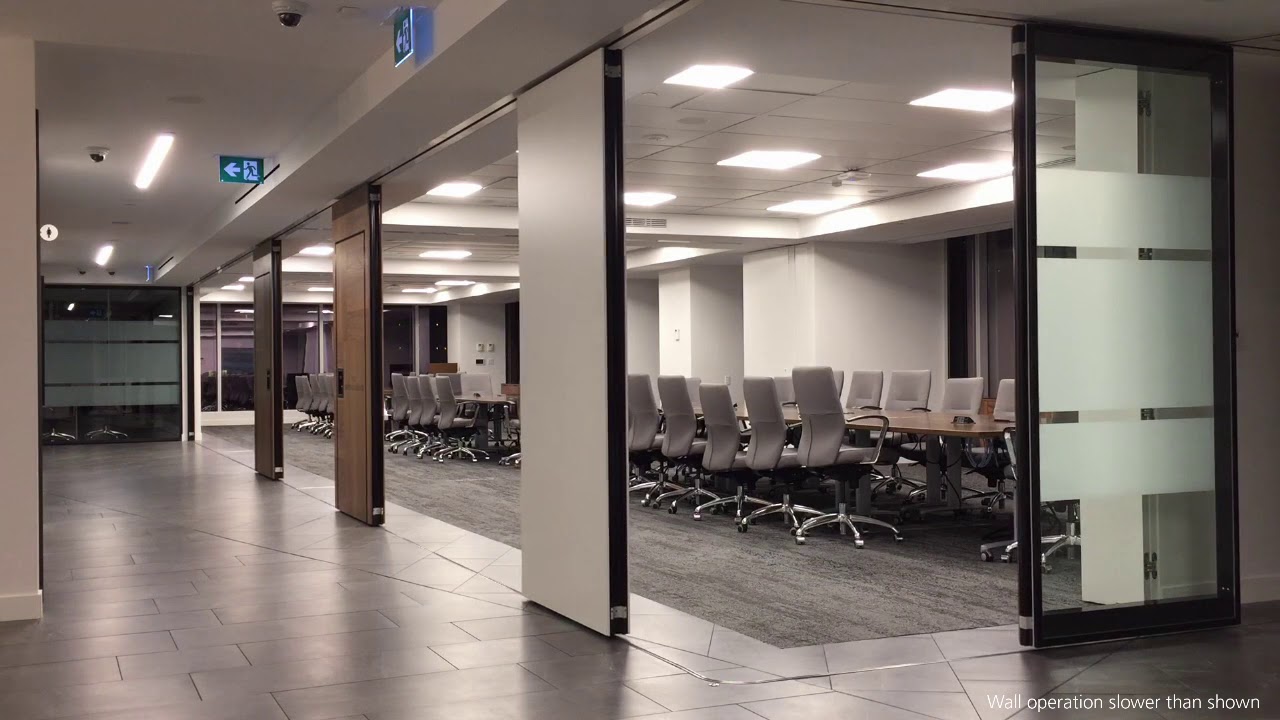 Dormakaba ComfortDrive Automated Movable Walls: PwC - YouTube