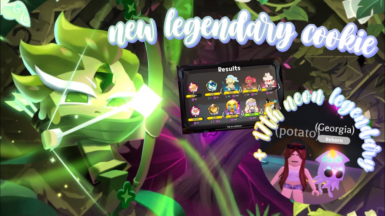 new legendary cookie in crk! 🍃 | + 17th neon legendary in adopt me 🦑 ...