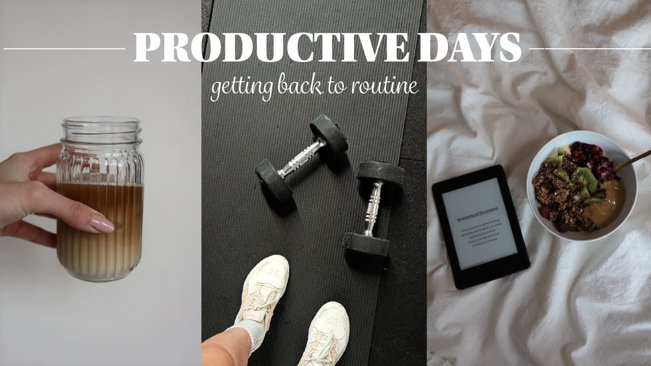 PRODUCTIVE DAYS IN MY LIFE: building healthy habits, studying, what I ...