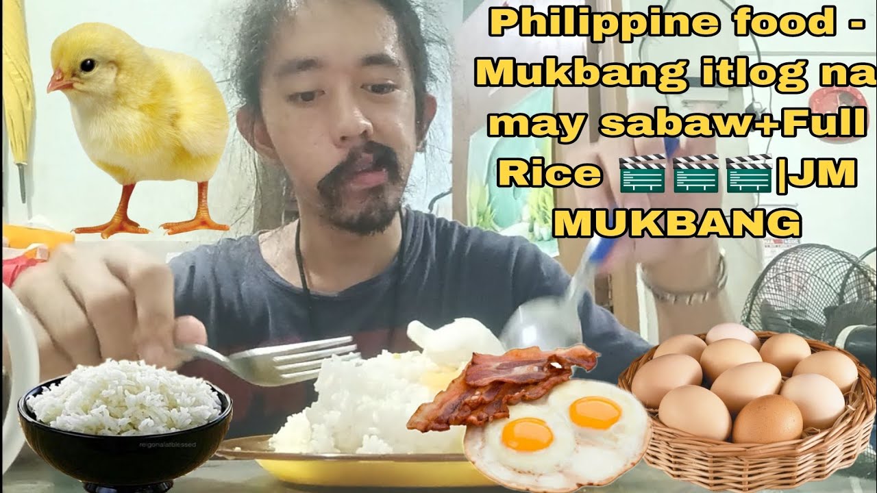 Philippine food - Mukbang itlog na may sabaw+Full Rice 🎬🎬🎬|JM MUKBANG ...