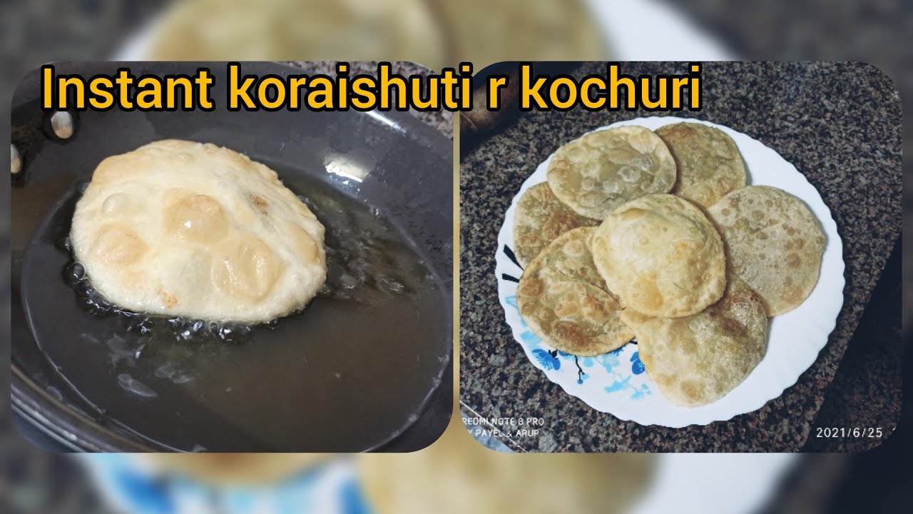 Instant koraishuti r kochuri,,, How to make Gits Instant kochuri recipe ...