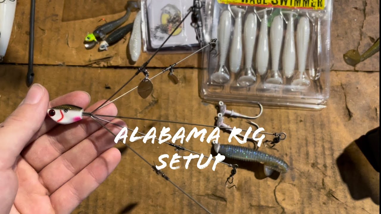 How to tie an Alabama rig from start to finish - YouTube