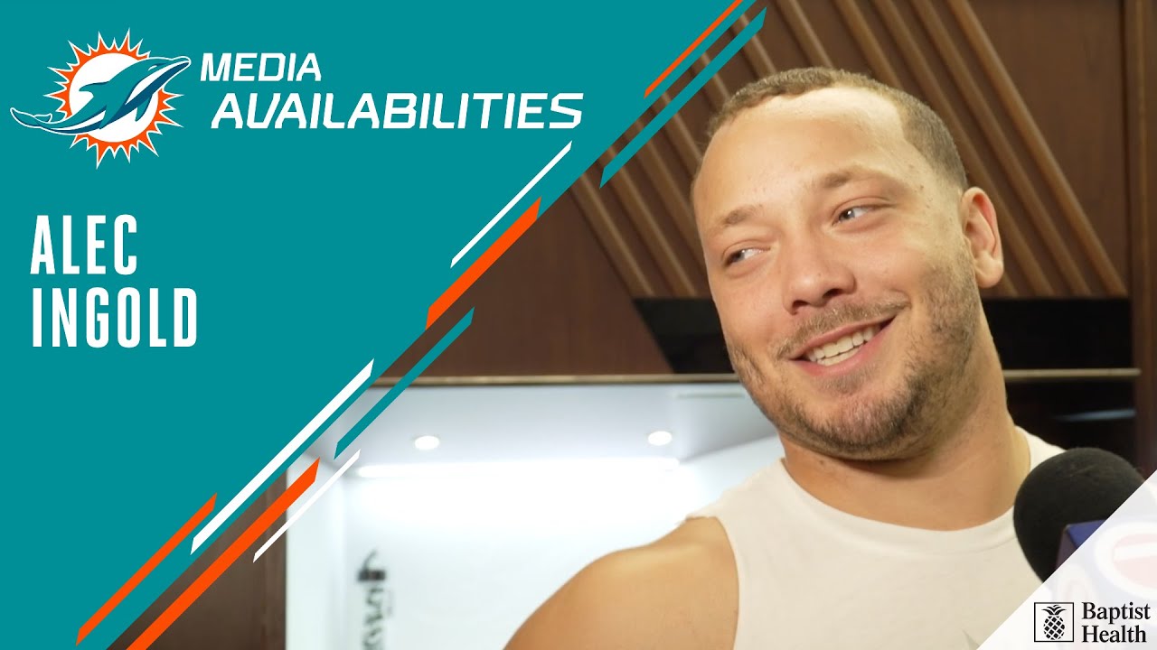 Alec Ingold meets with the media | Miami Dolphins - YouTube