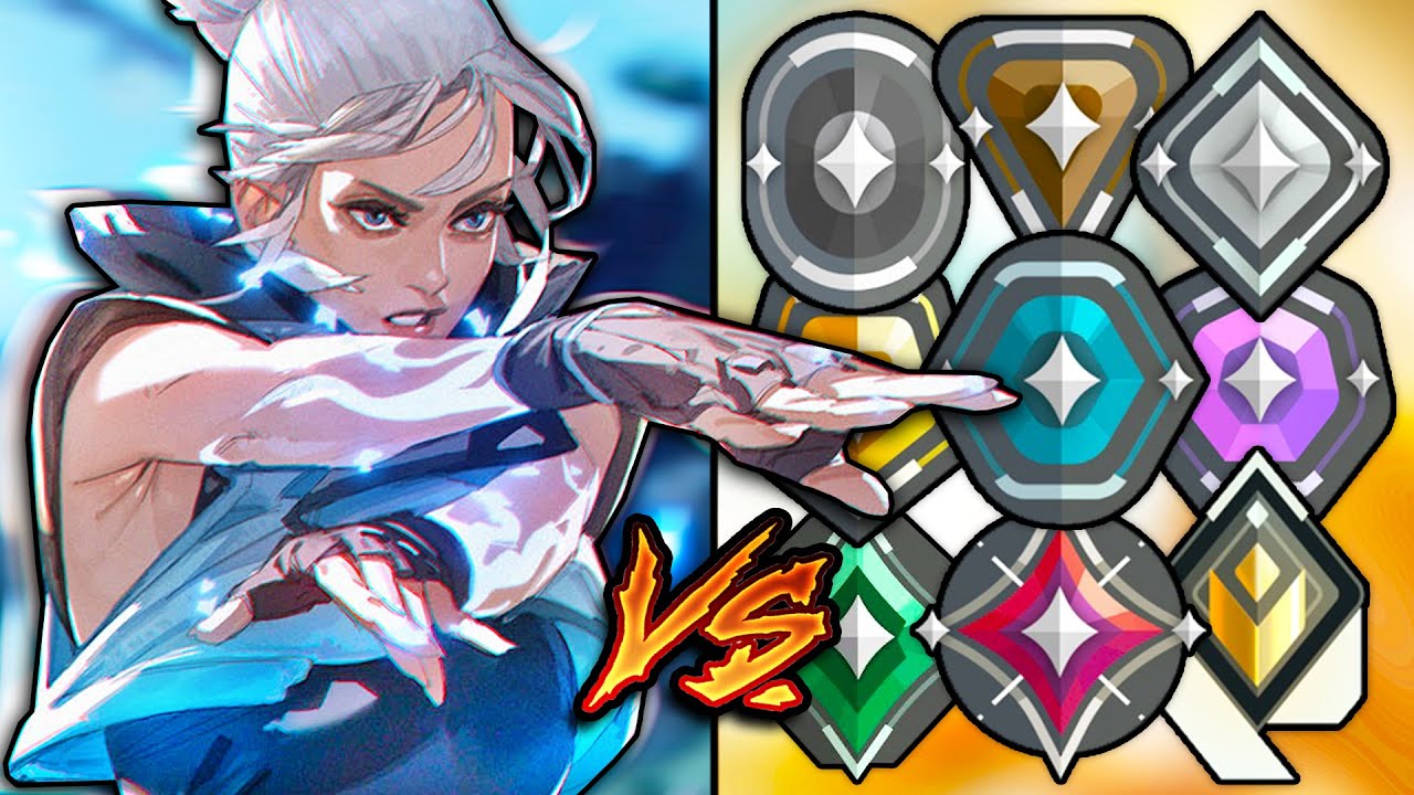 Radiant Jett Challenges 1 Jett from EVERY RANK - YouTube