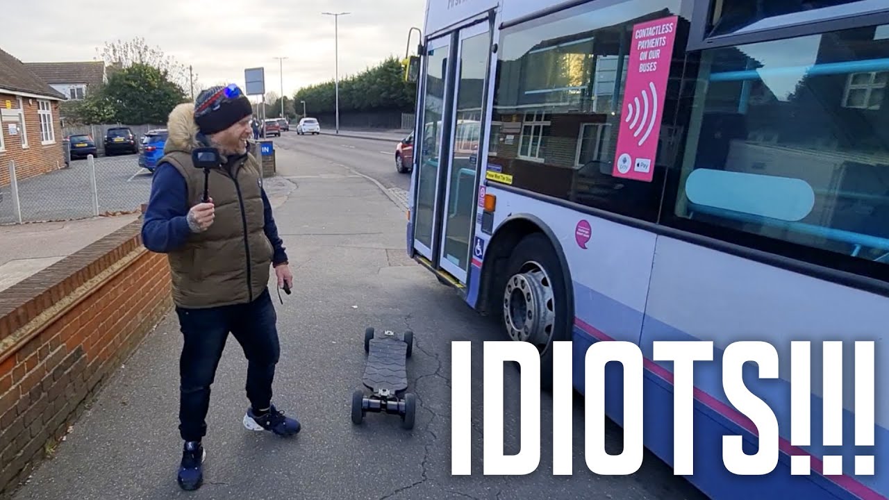 WE NEARLY ENDED UP UNDER A BUS!!! - YouTube