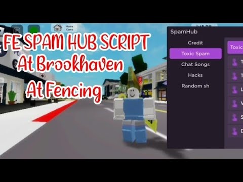 ROBLOX FE SPAM HUB SCRIPT using FLUXUS EXECUTOR played at Fencing & Brookhaven- script on ...