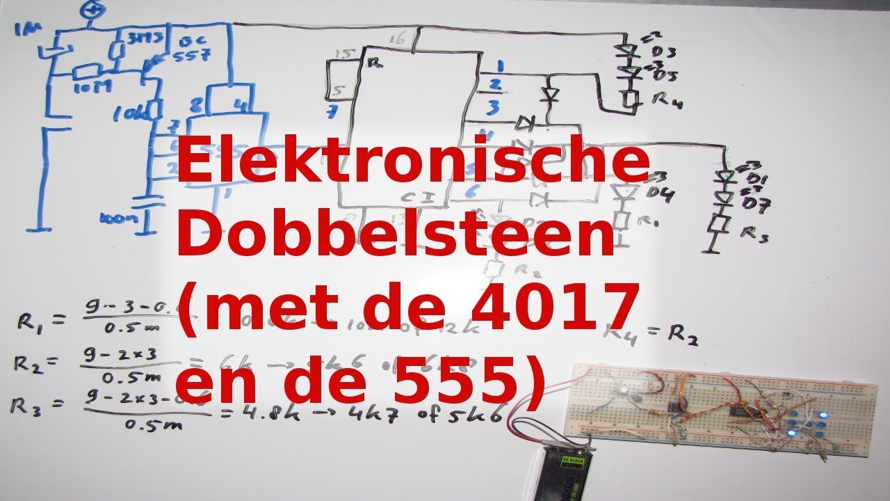 Elektronische Dobbelsteen (met schema) - YouTube