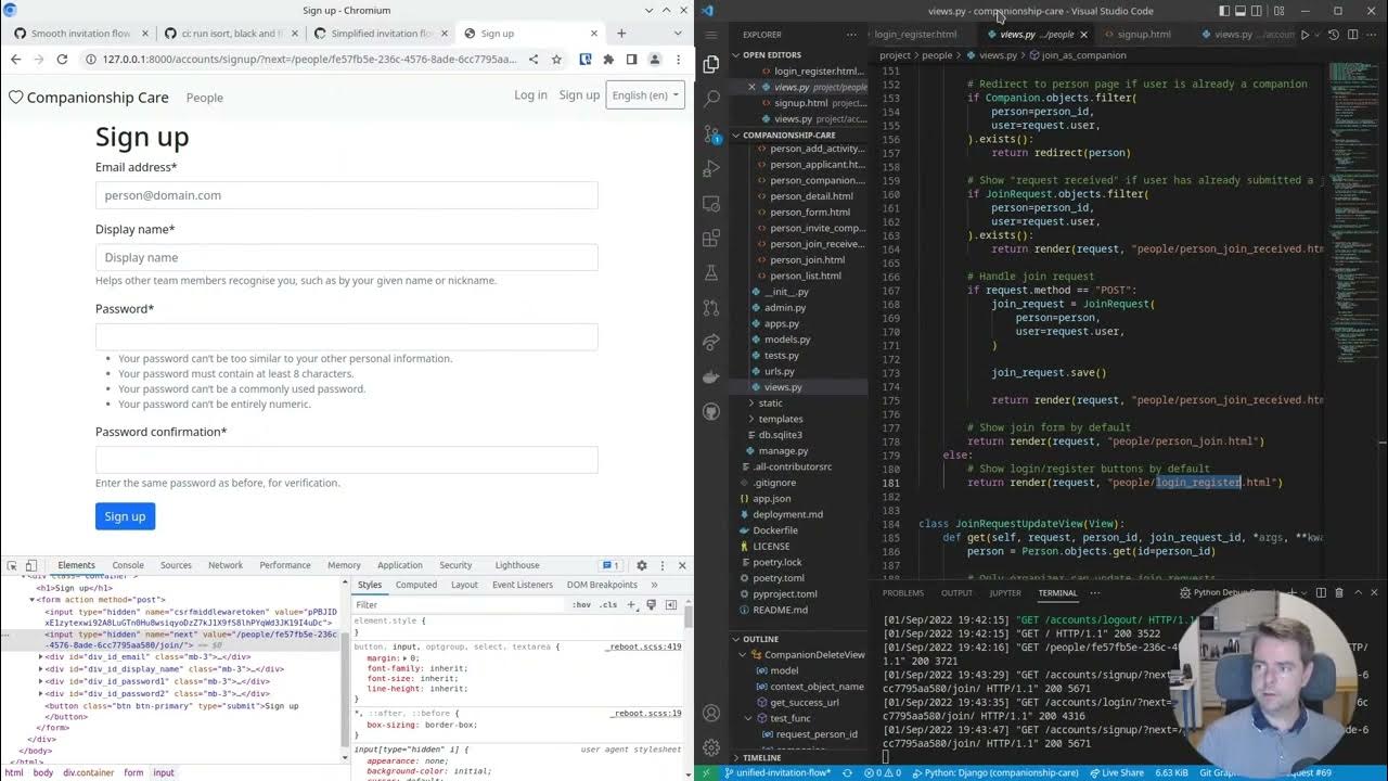 Improving our Django user invitation flow - YouTube